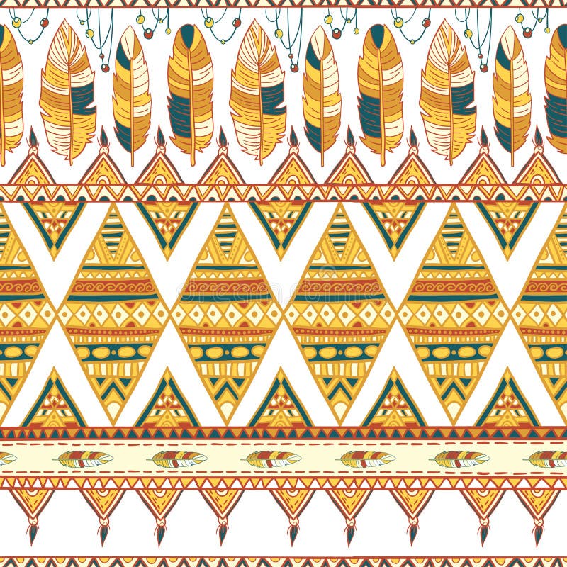 Tribal vector pattern stock vector. Illustration of creative - 50457575