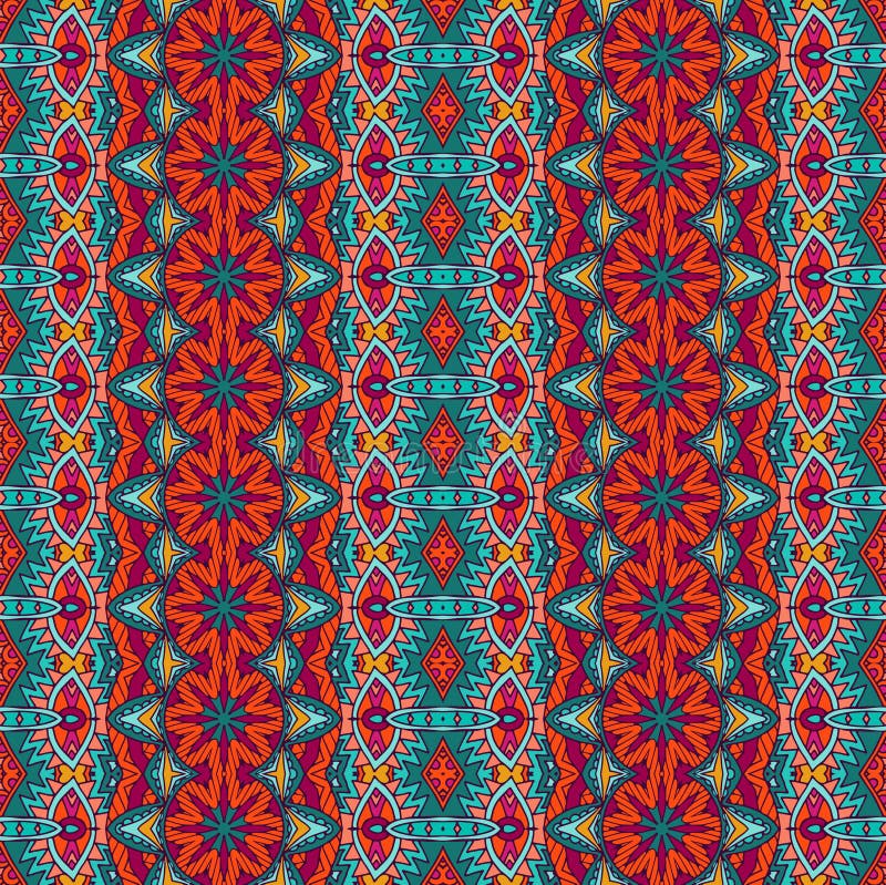 Abstract Tribal Vintage Ethnic Seamless Pattern Ornamental Stock Vector