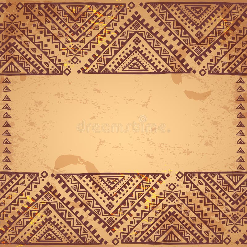 Tribal Vintage Ethnic Background Stock Vector Illustration Of Native