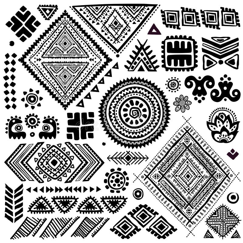 Ethnic Handmade Ornament, Seamless Pattern for Stock Vector ...