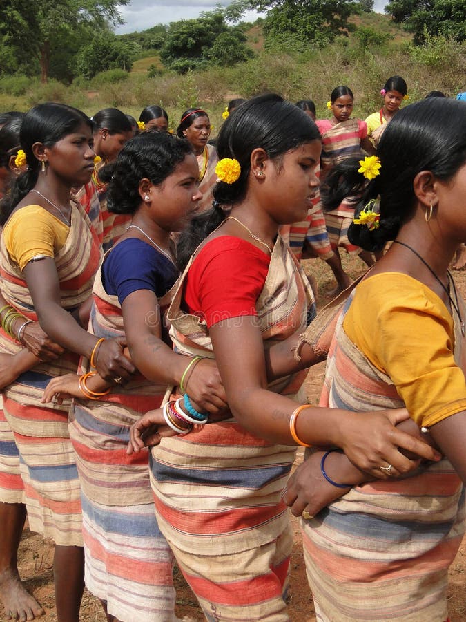 Tribal women link arms editorial stock photo. Image of women - 14413248