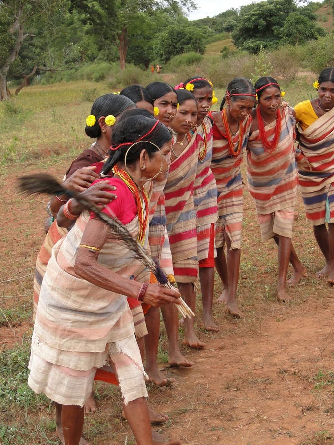 Tribal women link arms editorial photography. Image of culture - 16713397