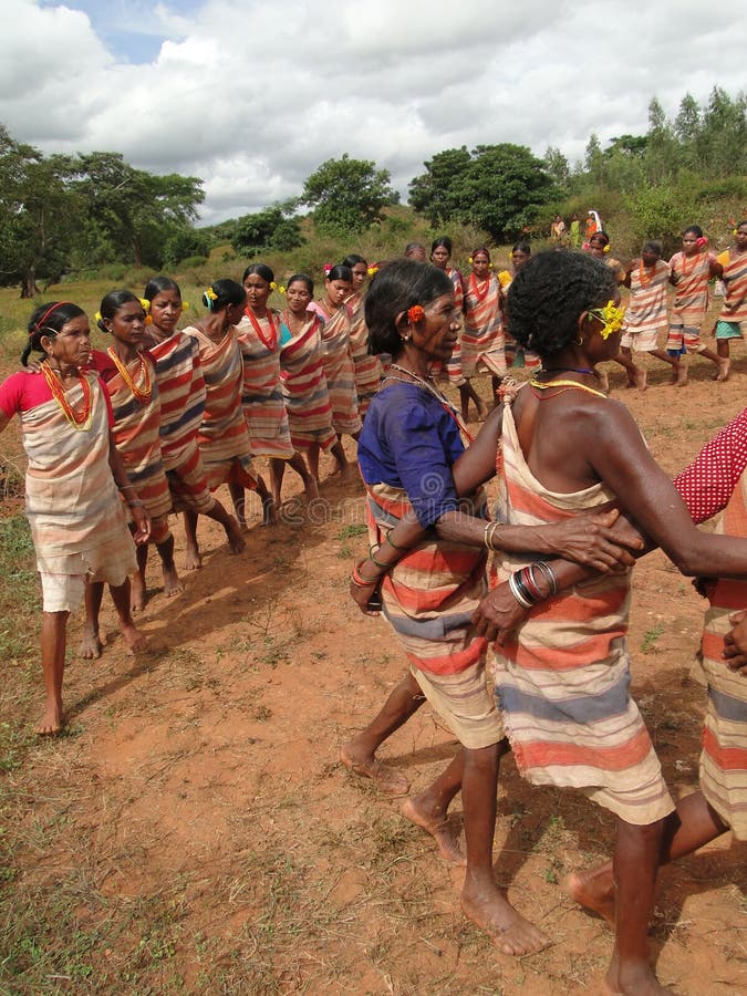 Tribal women link arms editorial stock image. Image of brown - 20758909