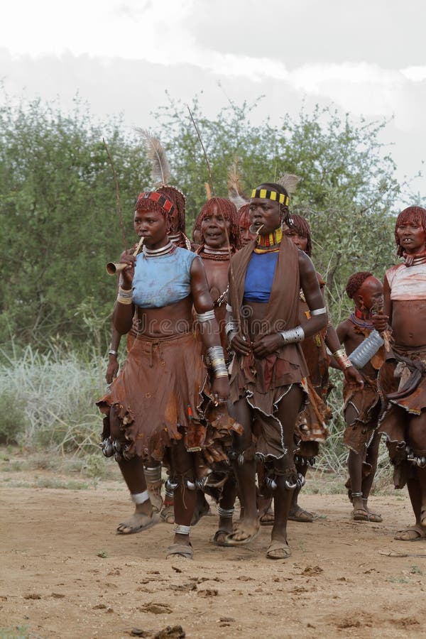 Tribe of Hamar in the Omo Valley of Ethiopia Editorial Photo - Image of ...