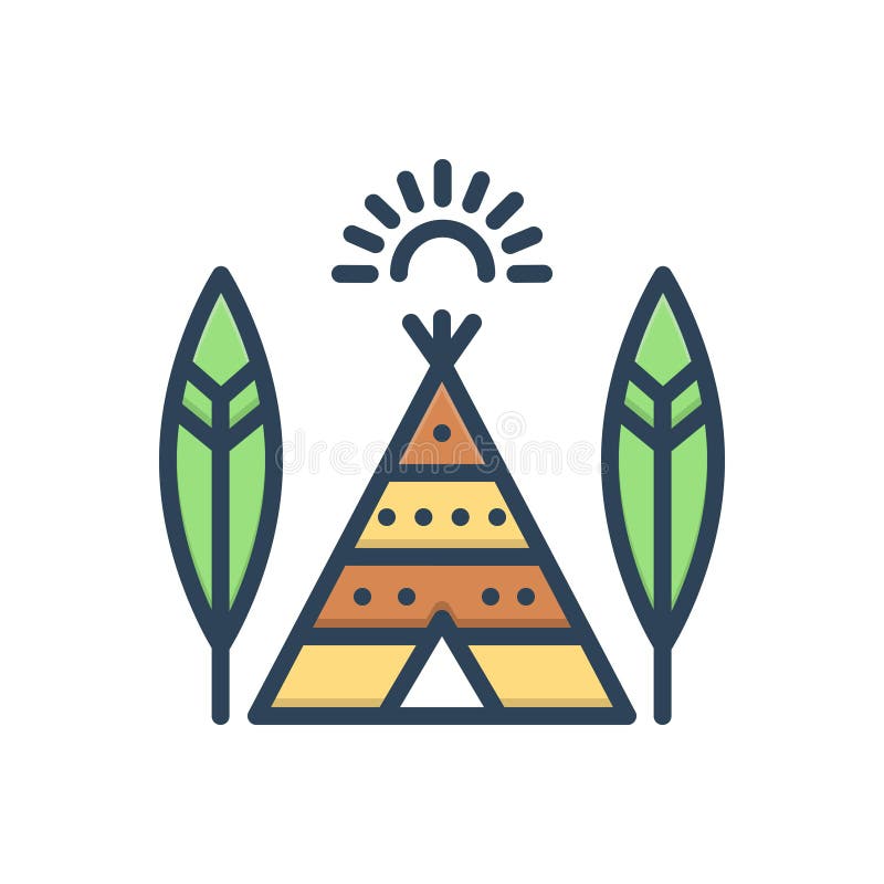 Color Illustration Icon for Tribe, Caste and Tribal Stock Vector ...