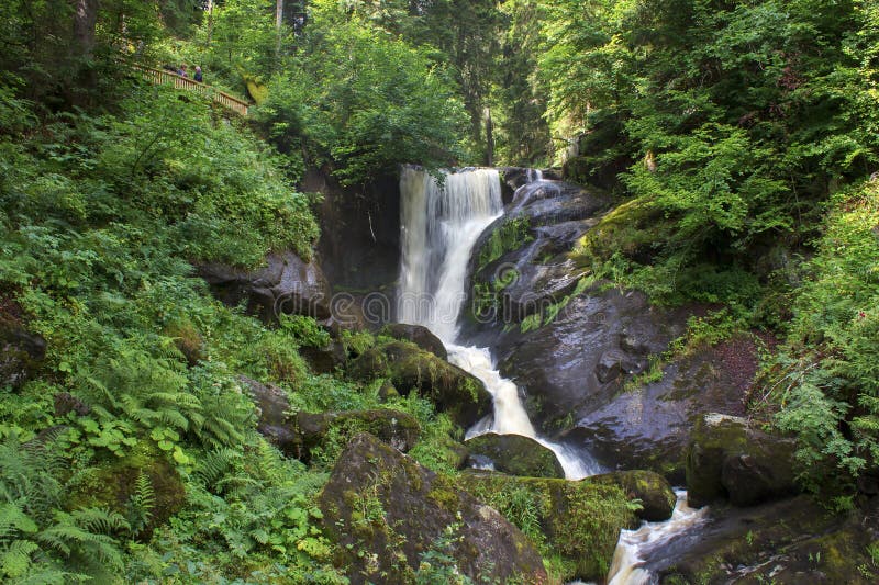 Triberg Falls, One of the Highest Waterfalls in Germany Stock Photo ...