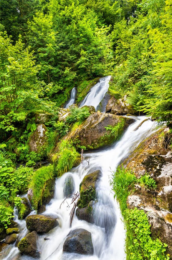 Triberg Falls, One of the Highest Waterfalls in Germany Stock Photo ...