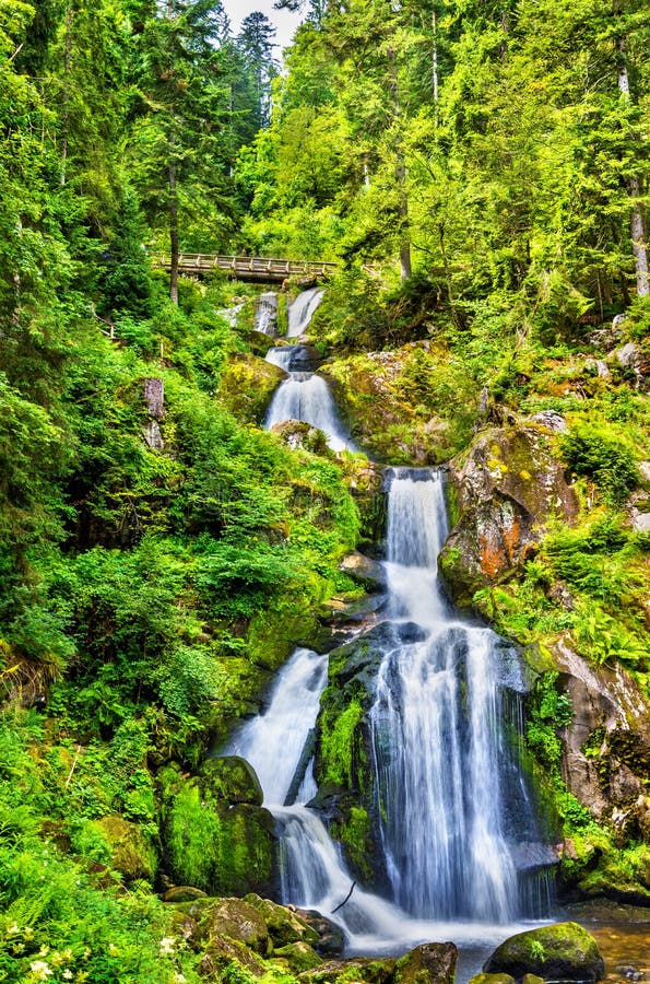 Triberg Falls, One of the Highest Waterfalls in Germany Stock Photo ...