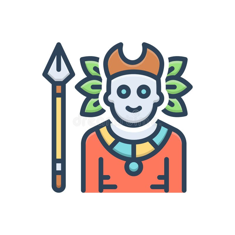 Color Illustration Icon for Tribes, Ethnic and People Stock Vector ...