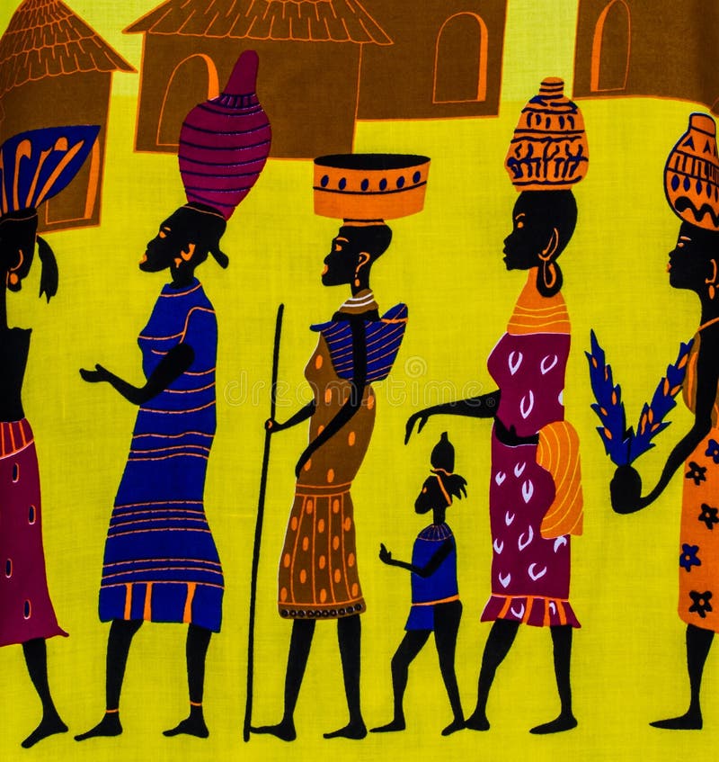 Tribu africaine image stock. Image du enroulement, dessin - 54745047