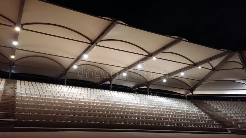 Tribune stock image. Image of openspace, empty, night - 43130365