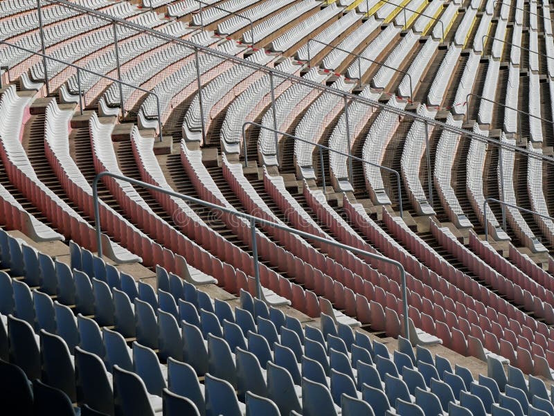 Tribune Seats of a Completely Empty Stadiums Editorial Photo - Image of ...