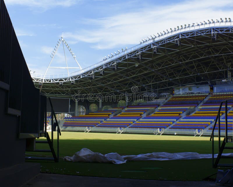 Tribune on stadium stock image. Image of playing, fitness - 40184559