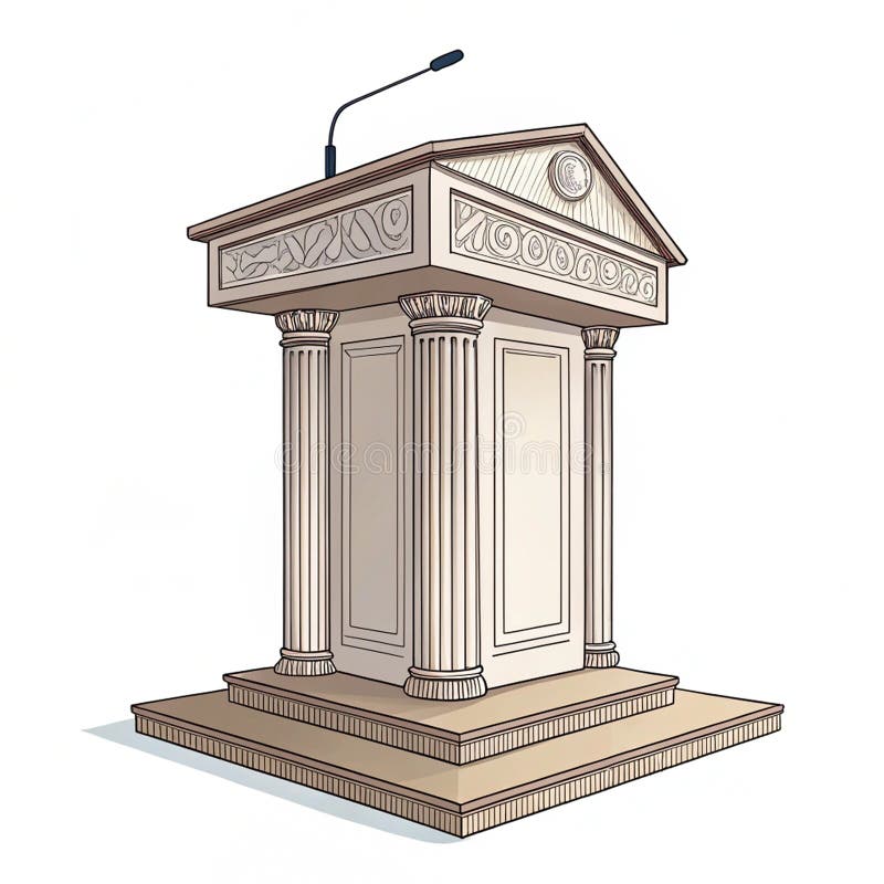 Tribune Vector Illustration Audience Seating, Stock Illustration ...