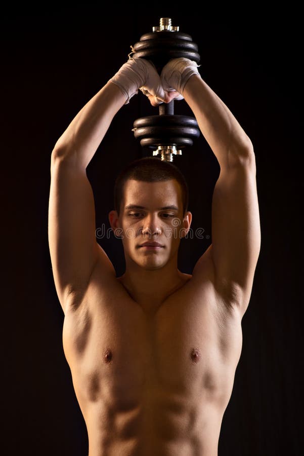 Triceps stock photo. Image of male, fitness, athlete - 38372664