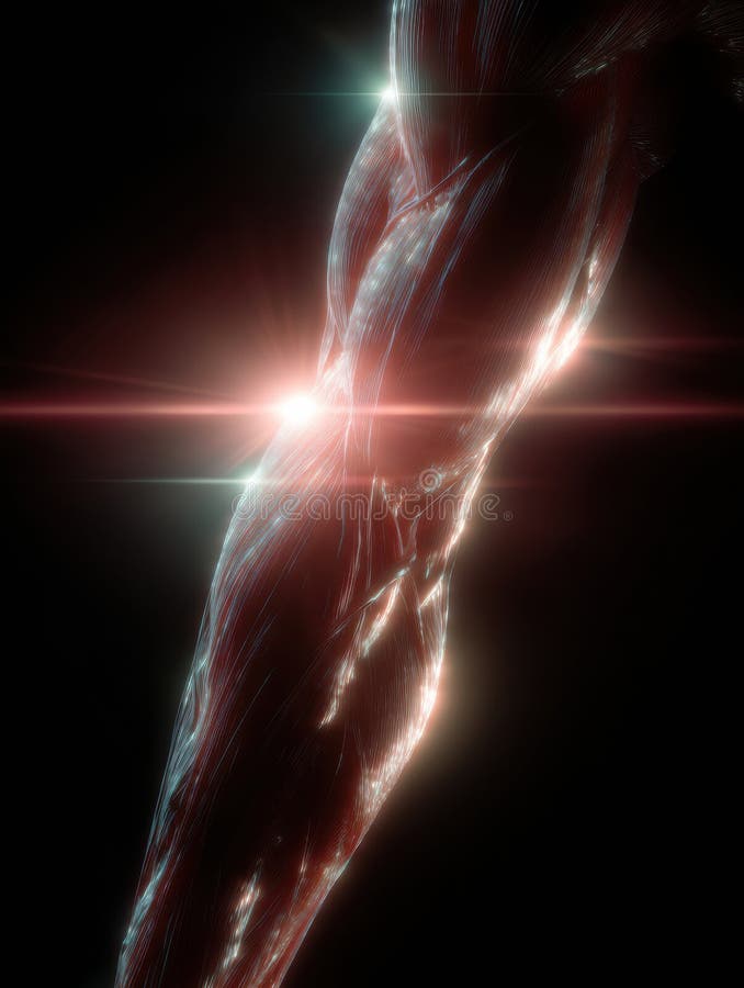 Triceps Contraction Rendering with Dynamic Lighting Effects and Lens ...