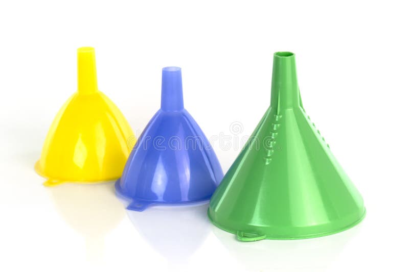 Trichter Auf Weißem Hintergrund Stockfoto - Bild von nachricht ...
