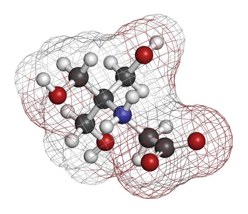 Tricine Buffering Agent Molecule. Skeletal Formula. Stock Vector ...