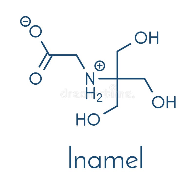 Tricine Buffering Agent Molecule. Skeletal Formula. Stock Vector ...
