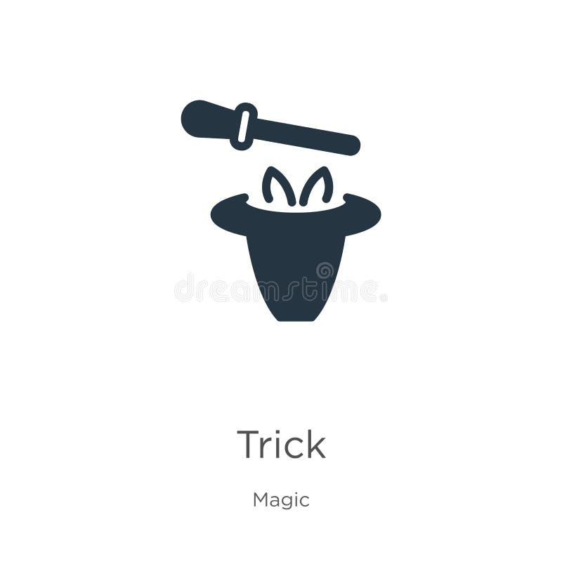 Trick Icon Vector. Trendy Flat Trick Icon from Magic Collection ...