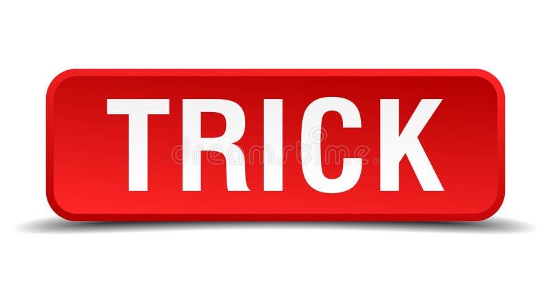 Trick button stock vector. Illustration of trick, label - 121128459