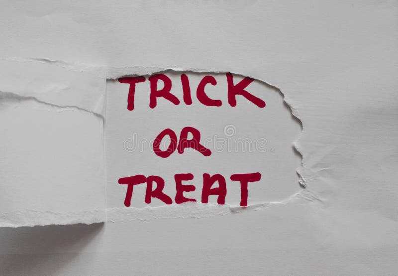 Trick or Treat Write Background Stock Photo - Image of background, font ...