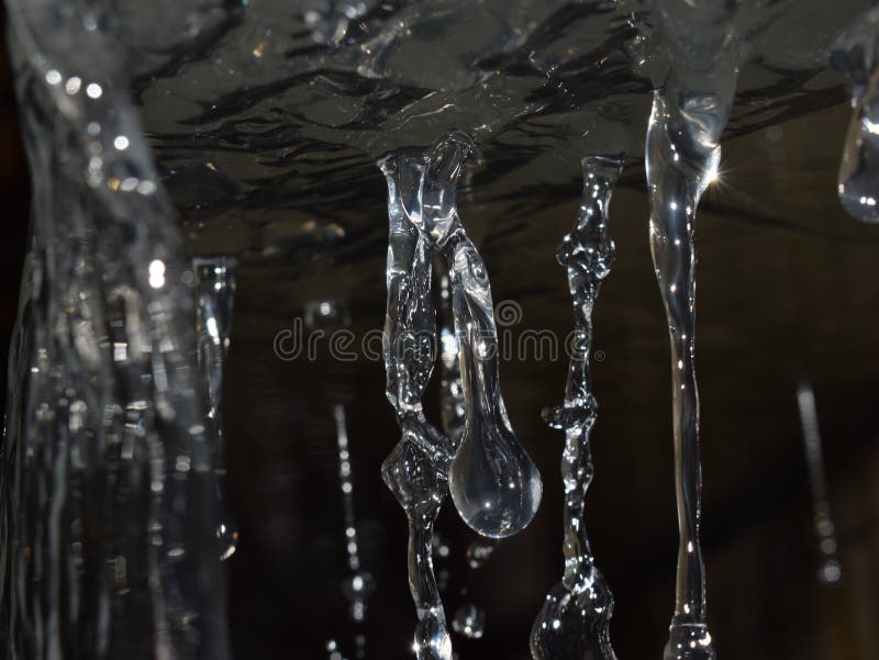Trickling water stock image. Image of darkness, trickling - 79640895