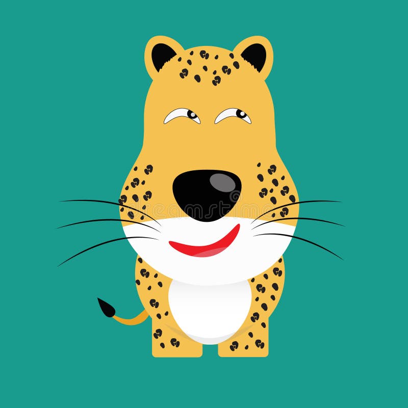 Tricky Leopard Cartoon Character Stock Illustration - Illustration of ...