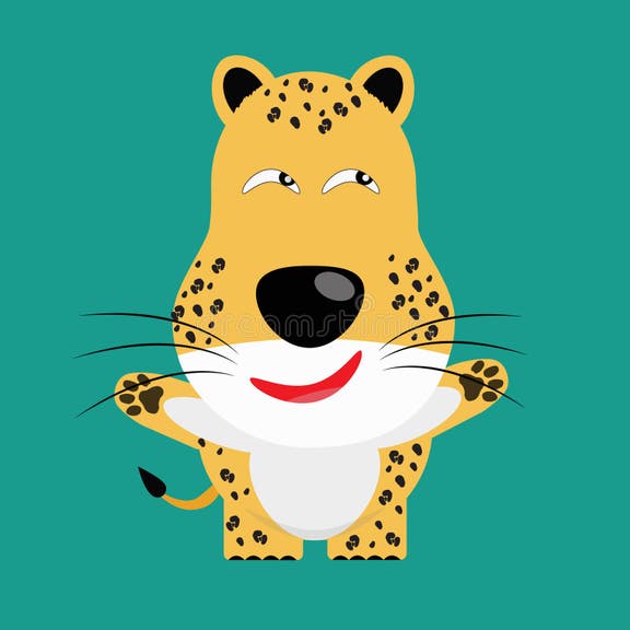 Tricky Leopard Cartoon Character Stock Illustration - Illustration of ...