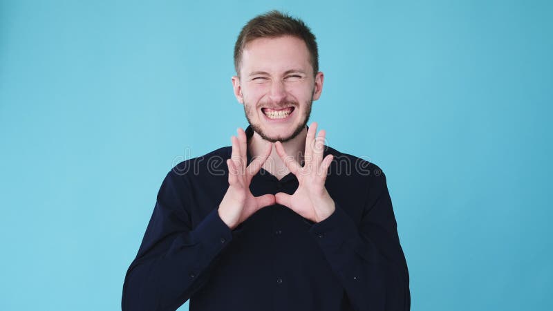 Sneaky Man Tricky Plan Funny Guy Waiting Gif Loop Stock Footage - Video ...