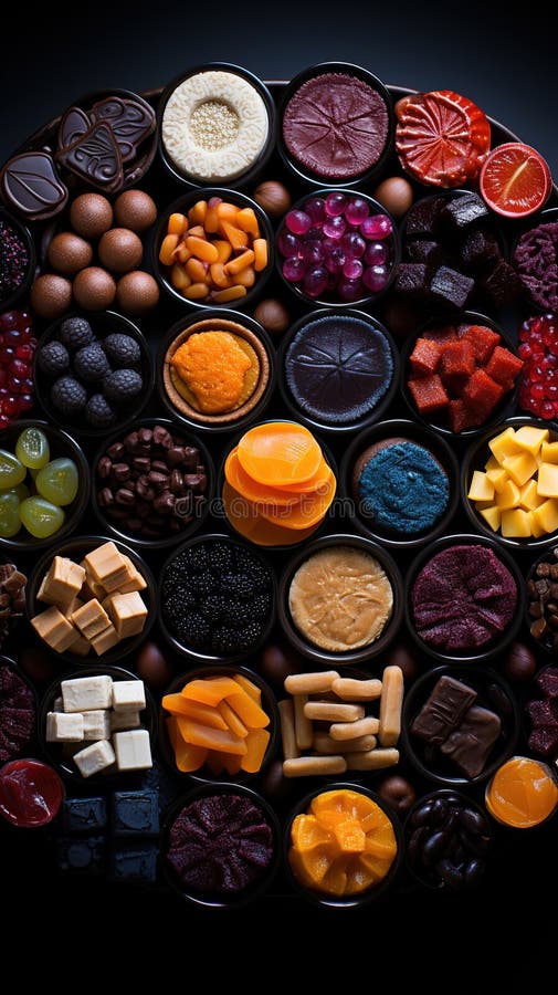 A Tricolor Display of Indian Sweets and Delicacies Stock Illustration ...