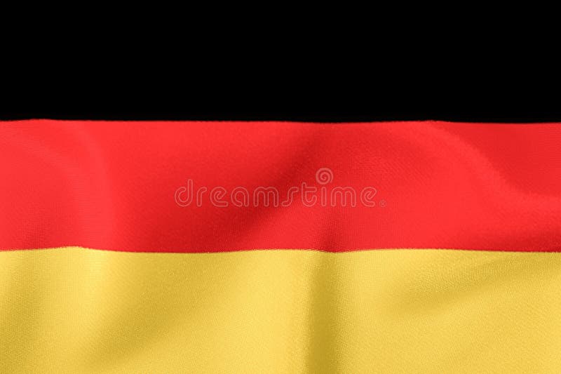 Tricolor Flag of the State of Germany Closeup Stock Photo - Image of ...