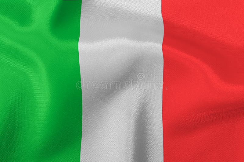 Tricolor Flag of the State of Italy Closeup Stock Photo - Image of ...
