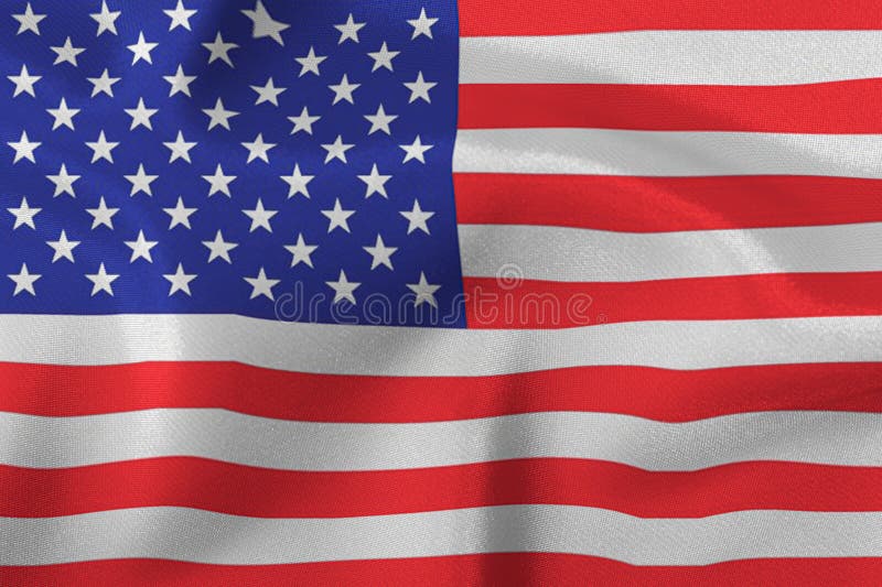 Tricolor Flag of the State of the USA Closeup Stock Photo - Image of ...