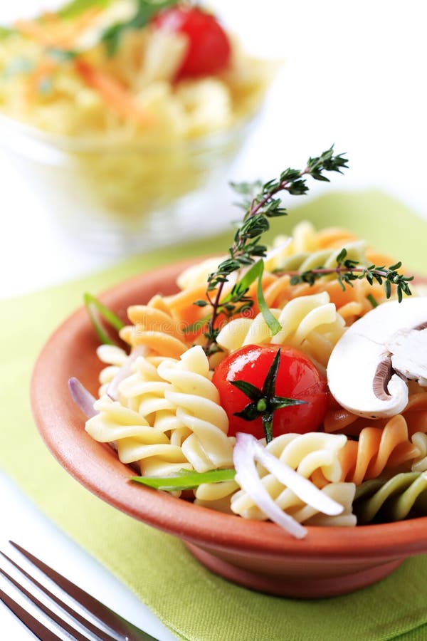 Tricolor pasta stock photo. Image of boiled, closeup - 14926938
