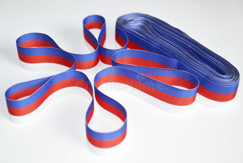 Tricolor ribbons stock photo. Image of stripes, ribbon - 47592058