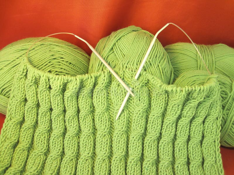 Tricotage vert image stock. Image du effectué, abstrait - 17442471