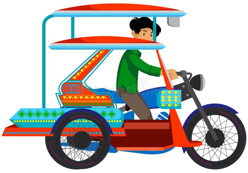 Cartoon Tricycle Stock Illustrations, Vecteurs, & Clipart – (800 Stock ...