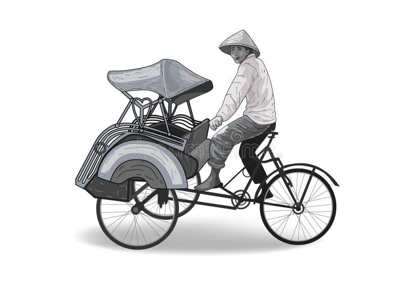 Tricycle Rickshaw Stock Illustrations – 1,059 Tricycle Rickshaw Stock ...