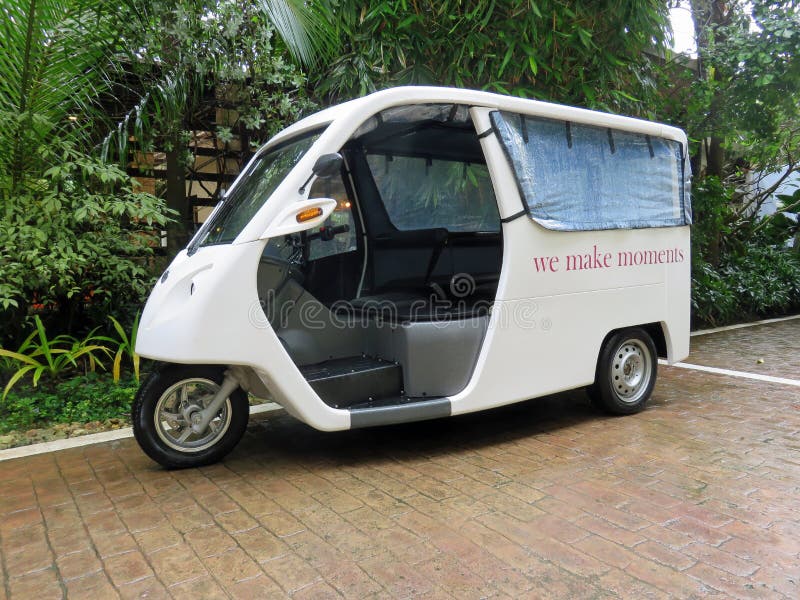 Tricycle Motorcycle Rickshaw Editorial Stock Photo - Image of scenery ...