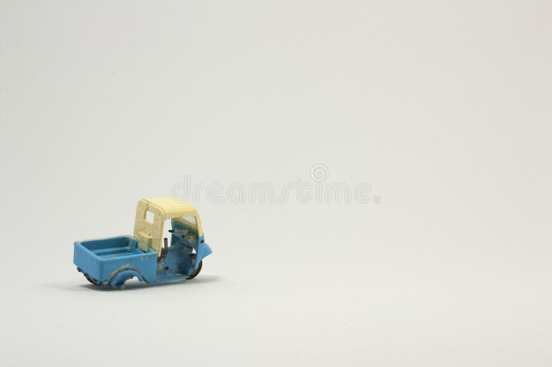Tricycle Toy Worthless on White Background Stock Photo - Image of ...