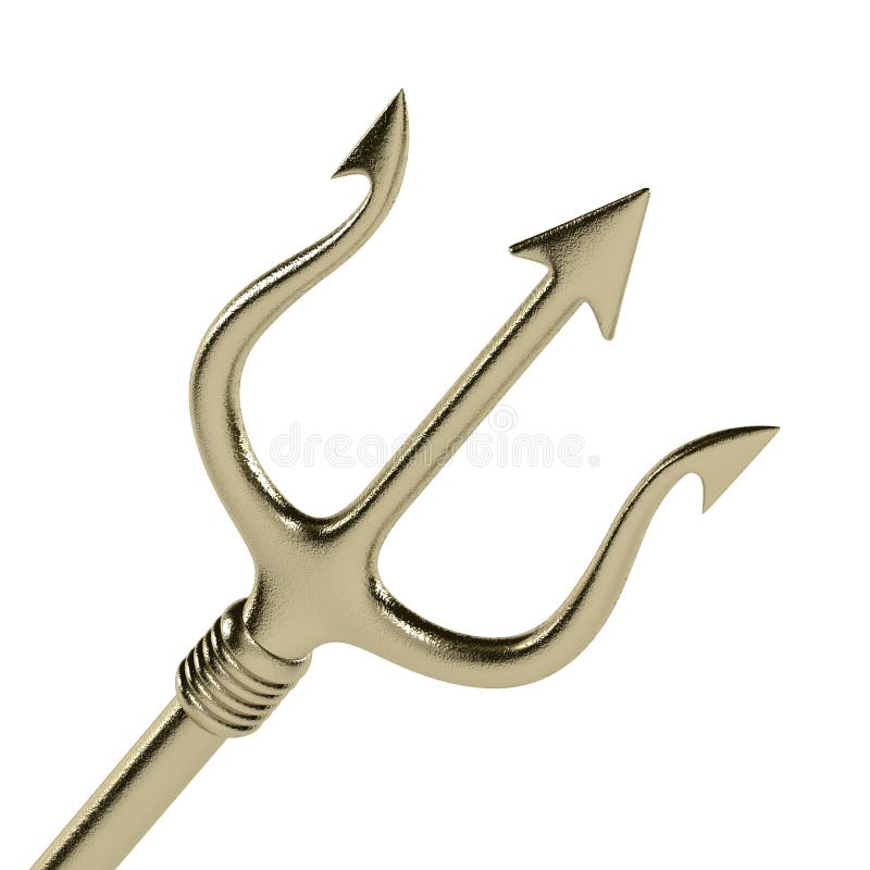 Tridente de plata stock de ilustración. Ilustración de poseidon - 13694056