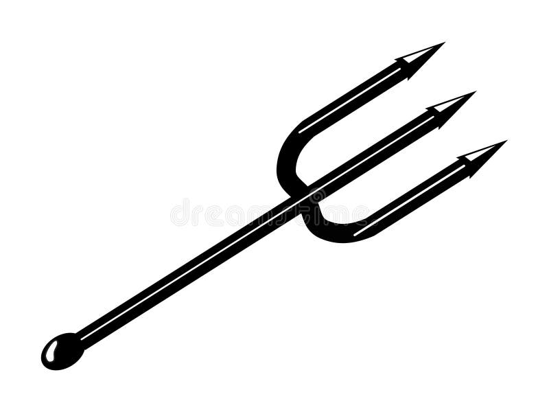 Trident arrow icon stock illustration. Illustration of light - 361402660