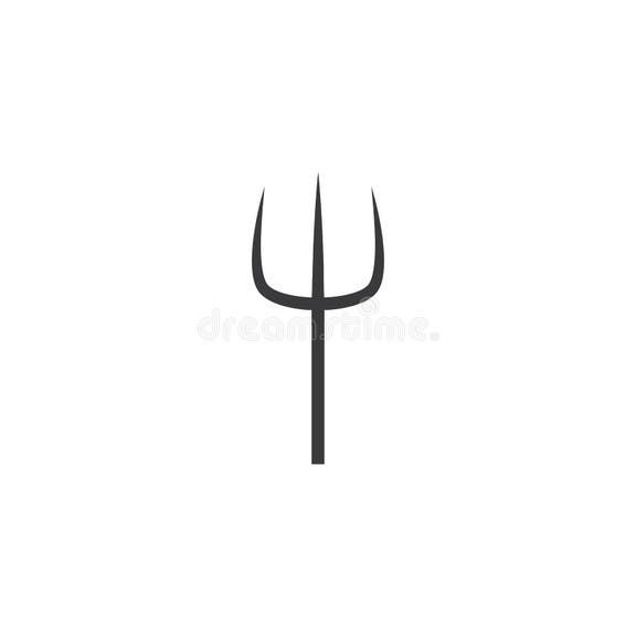 Trident and crown stock vector. Illustration of logo - 227539785