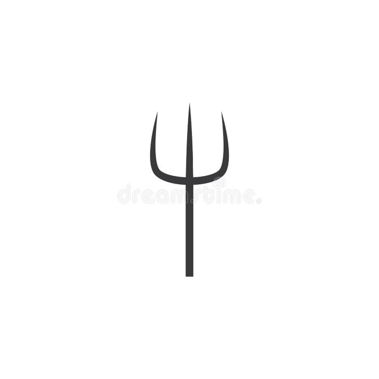 Trident and crown stock vector. Illustration of logo - 227539785