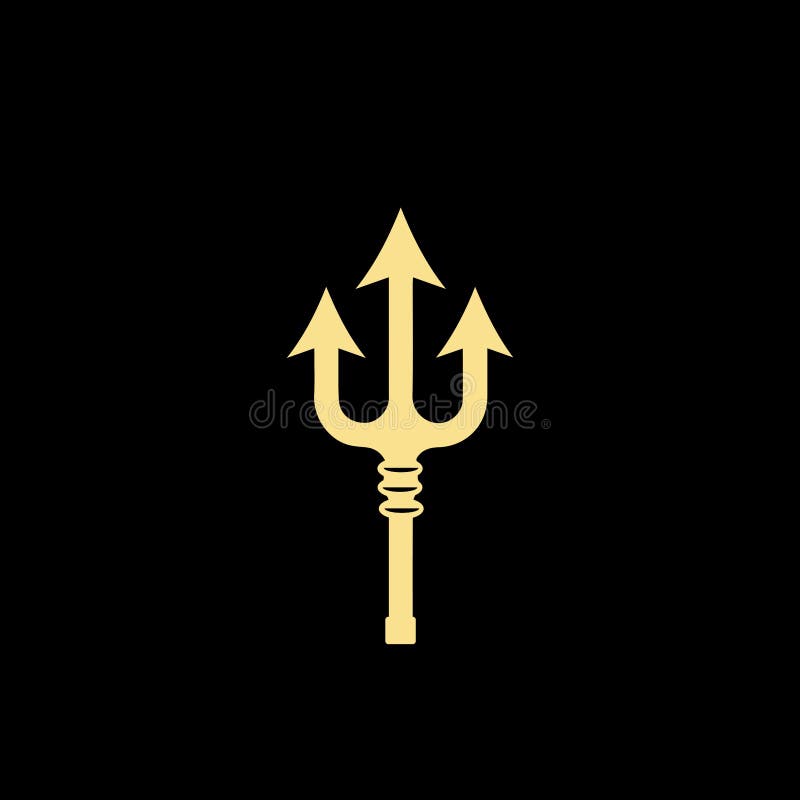 Trident Design Vector and Poseidon Icon Illustration Template Stock ... Trident Design Vector and Poseidon Icon Illustration Template Stock ...