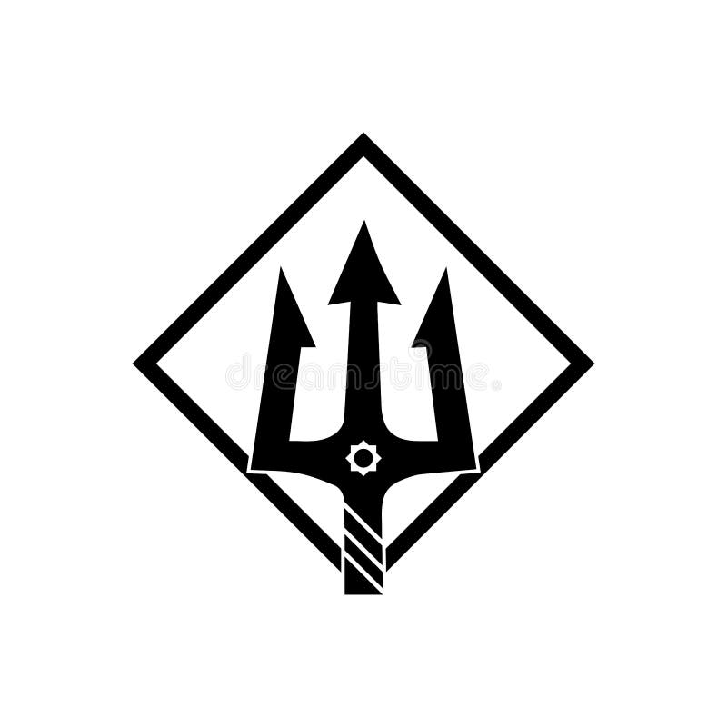Trident Design Vector and Poseidon Icon Illustration Template Stock ... Trident Design Vector and Poseidon Icon Illustration Template Stock ...