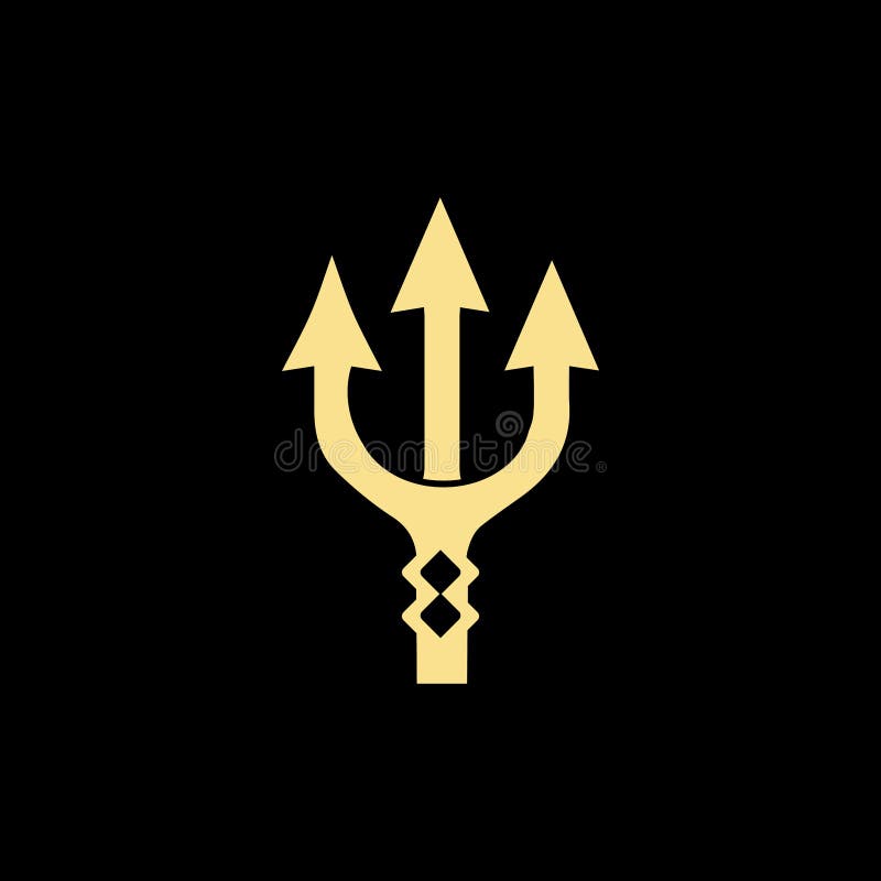 Trident Design Vector and Poseidon Icon Illustration Template Stock ... Trident Design Vector and Poseidon Icon Illustration Template Stock ...