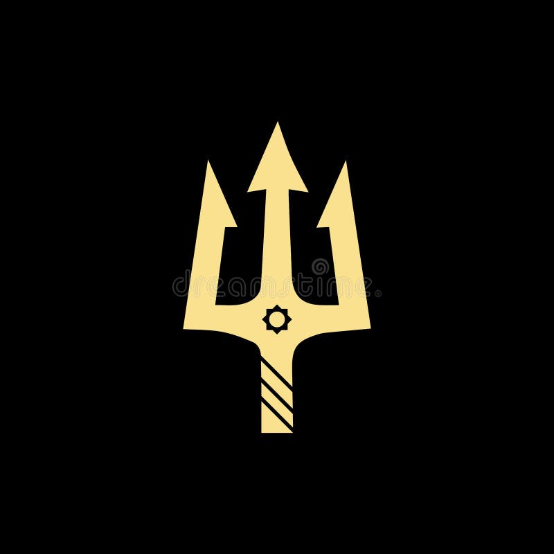 Trident Design Vector and Poseidon Icon Illustration Template Stock ... Trident Design Vector and Poseidon Icon Illustration Template Stock ...