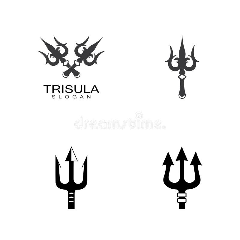 Trident Design Vector and Poseidon Icon Illustration Template Stock ... Trident Design Vector and Poseidon Icon Illustration Template Stock ...